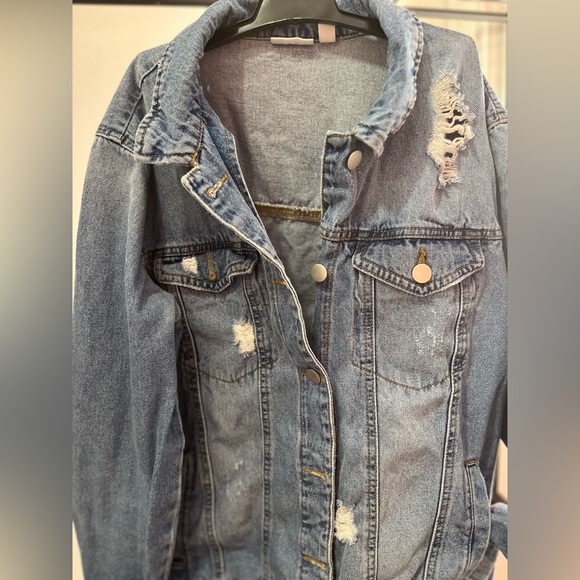 bp | Jackets & Coats | Bp Distressed Women Jean Jacket | Poshmark